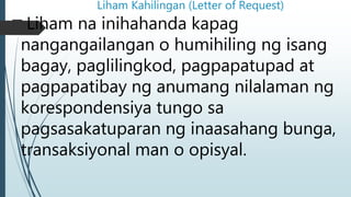 Uri ng liham | PPTX