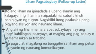 Uri ng liham | PPTX