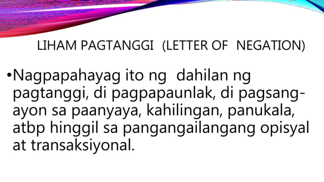 uri ng liham grade 11 filipino liham kahulugan | PPTX