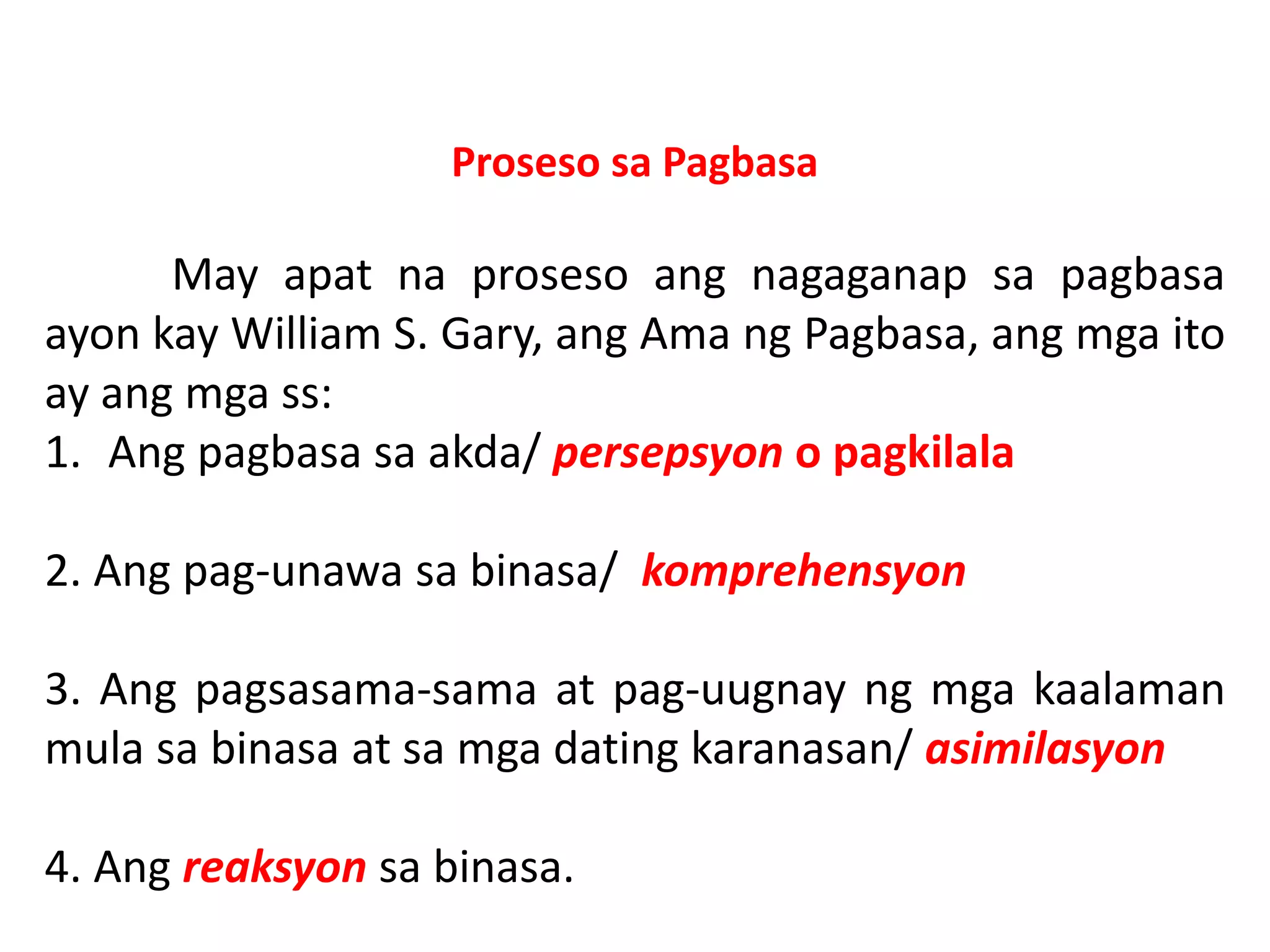 Uri ng pagbasa | PPTX