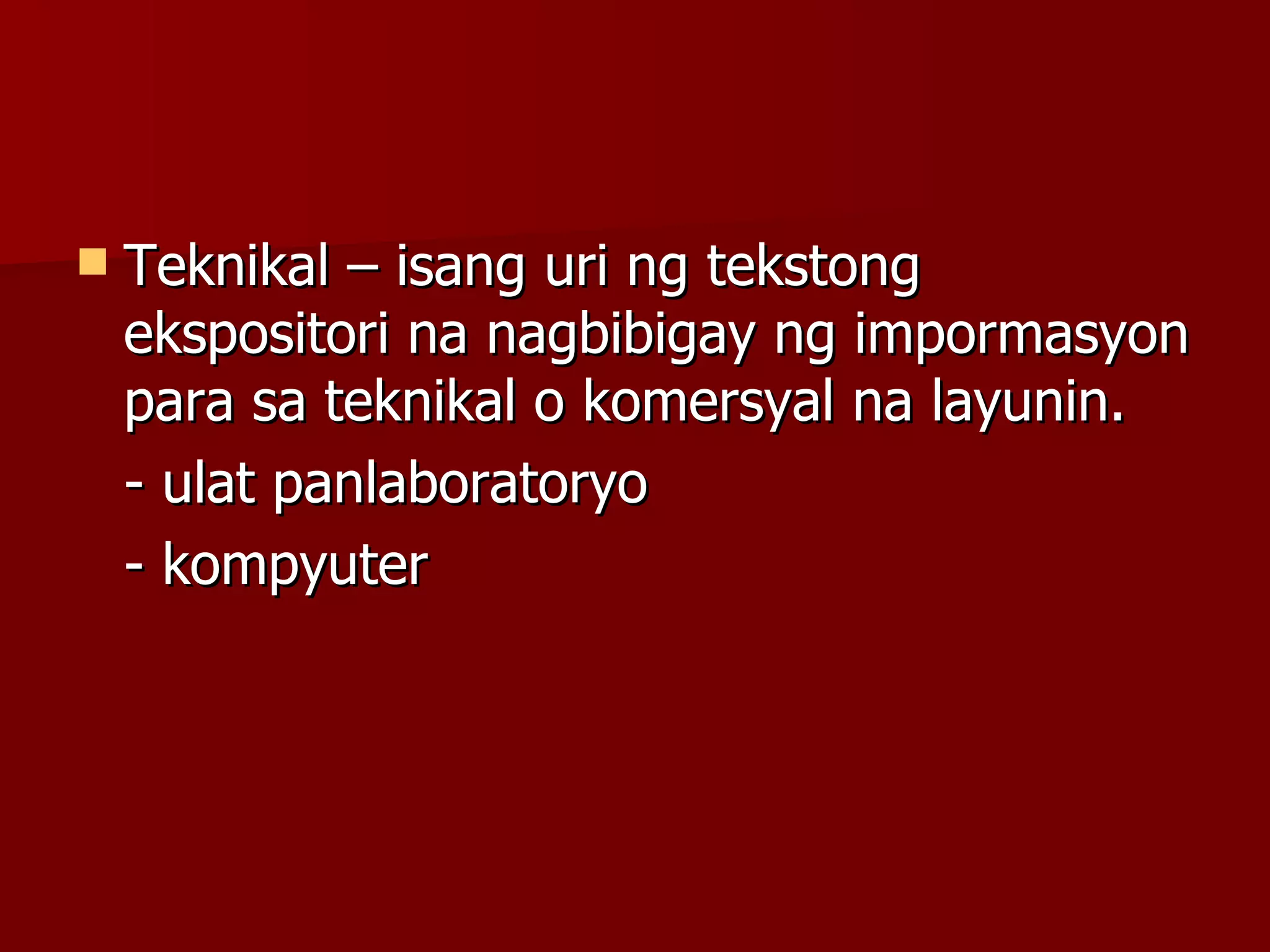 Uri ng pagsulat | PPT