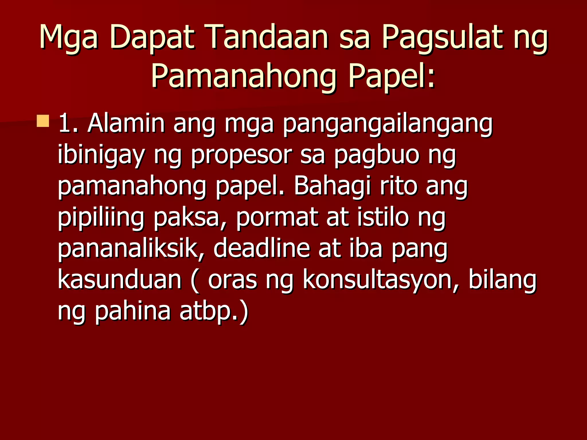 Uri ng pagsulat | PPT