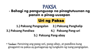 Uri ng paksa | PPTX