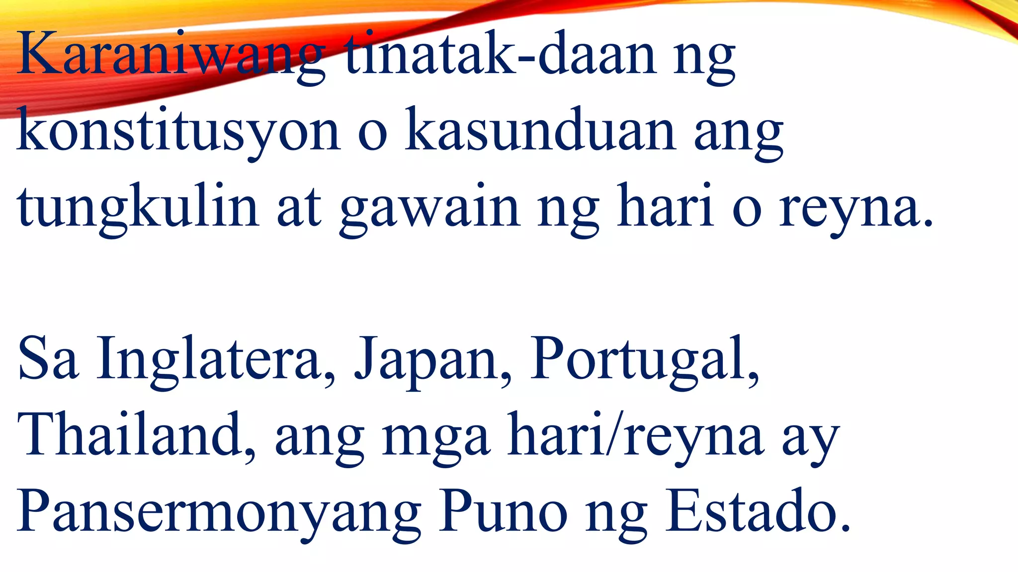 Mga Uri ng Pamahalaan | PPTX