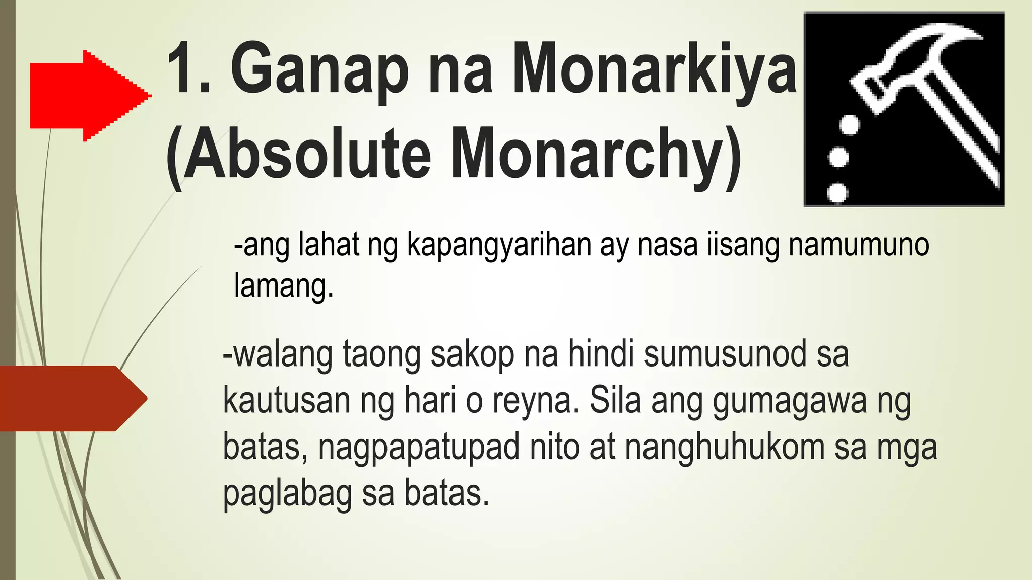 MGA IBA'T IBANG SISTEMA NG PAMAHALAAN | PPTX
