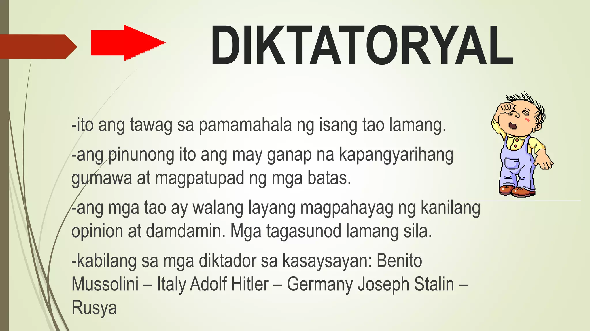 MGA IBA'T IBANG SISTEMA NG PAMAHALAAN | PPTX