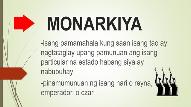 MGA IBA'T IBANG SISTEMA NG PAMAHALAAN | PPTX