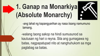 MGA IBA'T IBANG SISTEMA NG PAMAHALAAN | PPTX