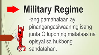 MGA IBA'T IBANG SISTEMA NG PAMAHALAAN | PPTX