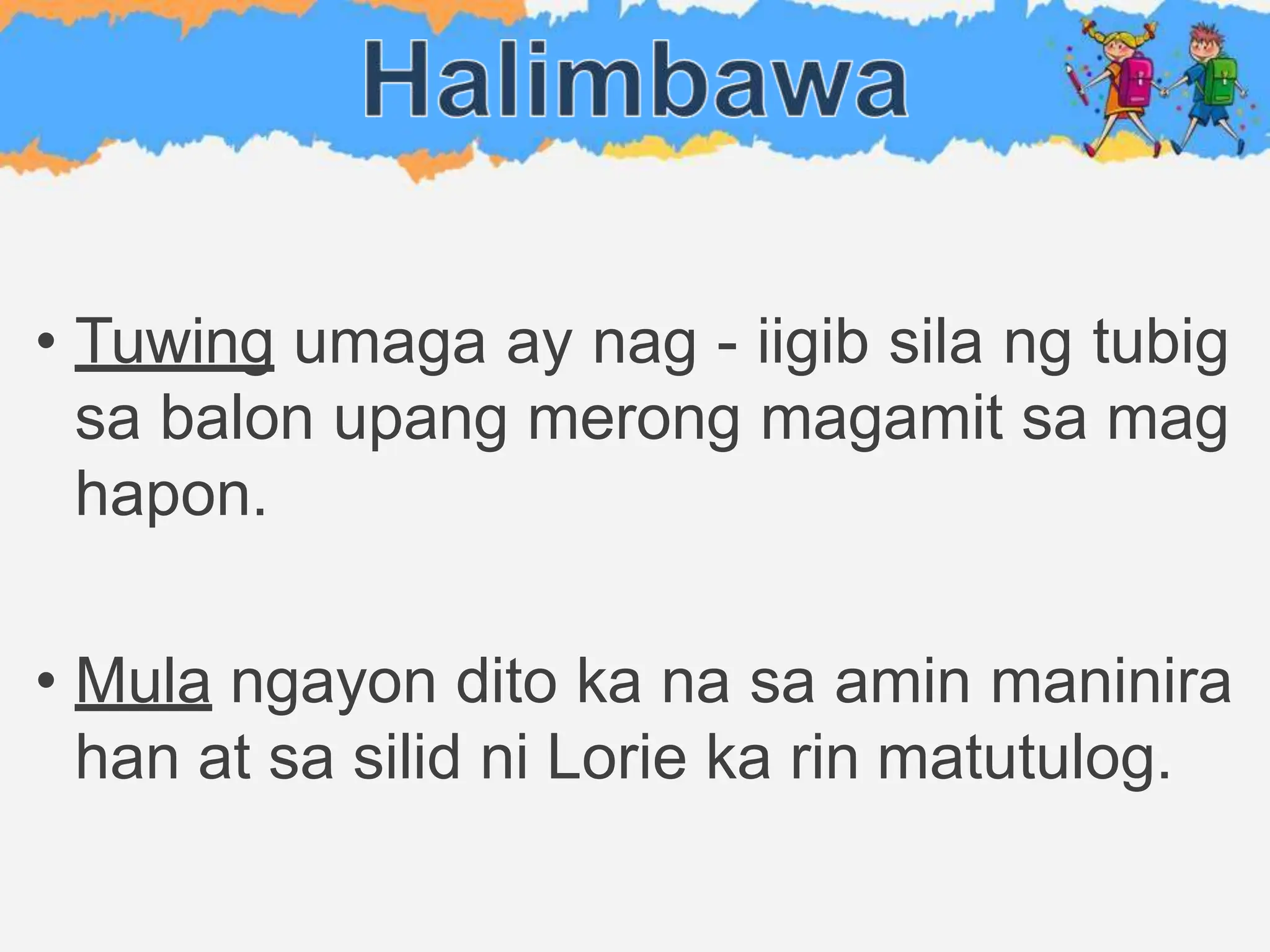 uri ng pang-abay (pamaraan, pamanahon, panlunan) | PPTX