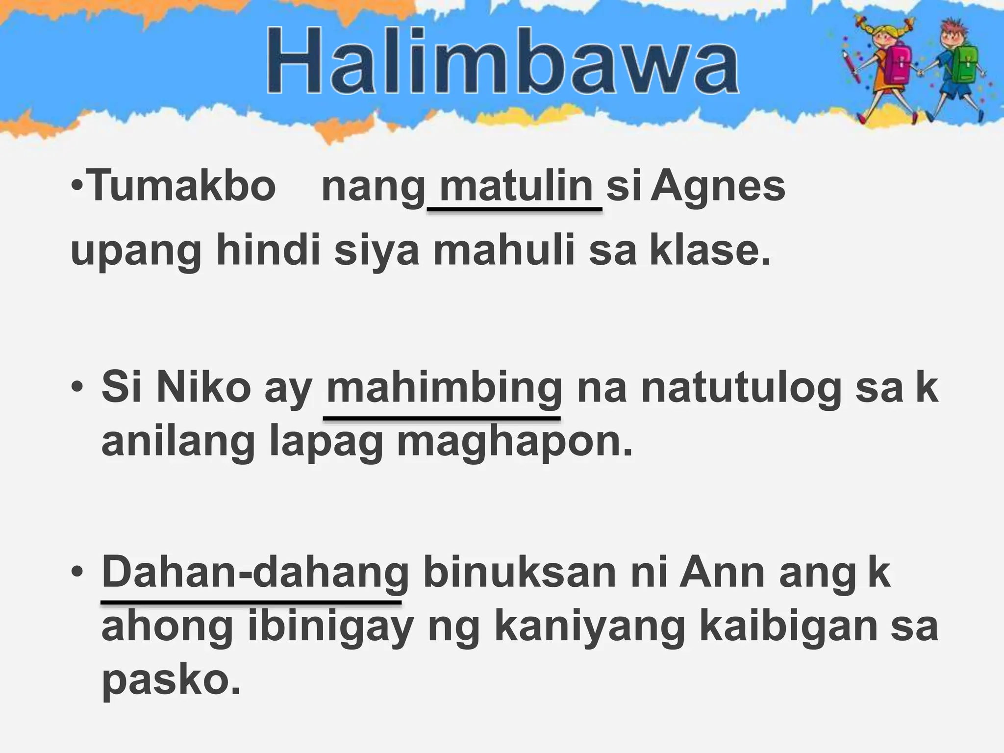 uri ng pang-abay (pamaraan, pamanahon, panlunan) | PPTX
