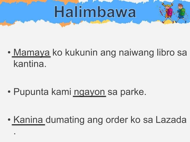 uri ng pang-abay (pamaraan, pamanahon, panlunan) | PPTX