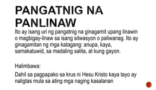Filipino 8 Uri ng Pangatnig | PPTX