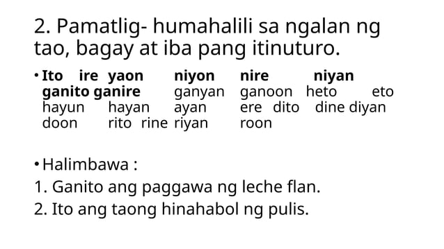 IBA'T IBANG URI NG PANGHALIP AT MGA HALIMBAWA NITO .pptx