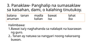 IBA'T IBANG URI NG PANGHALIP AT MGA HALIMBAWA NITO .pptx