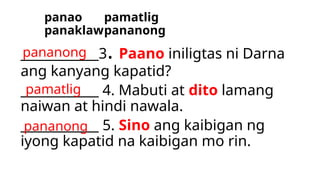 IBA'T IBANG URI NG PANGHALIP AT MGA HALIMBAWA NITO .pptx