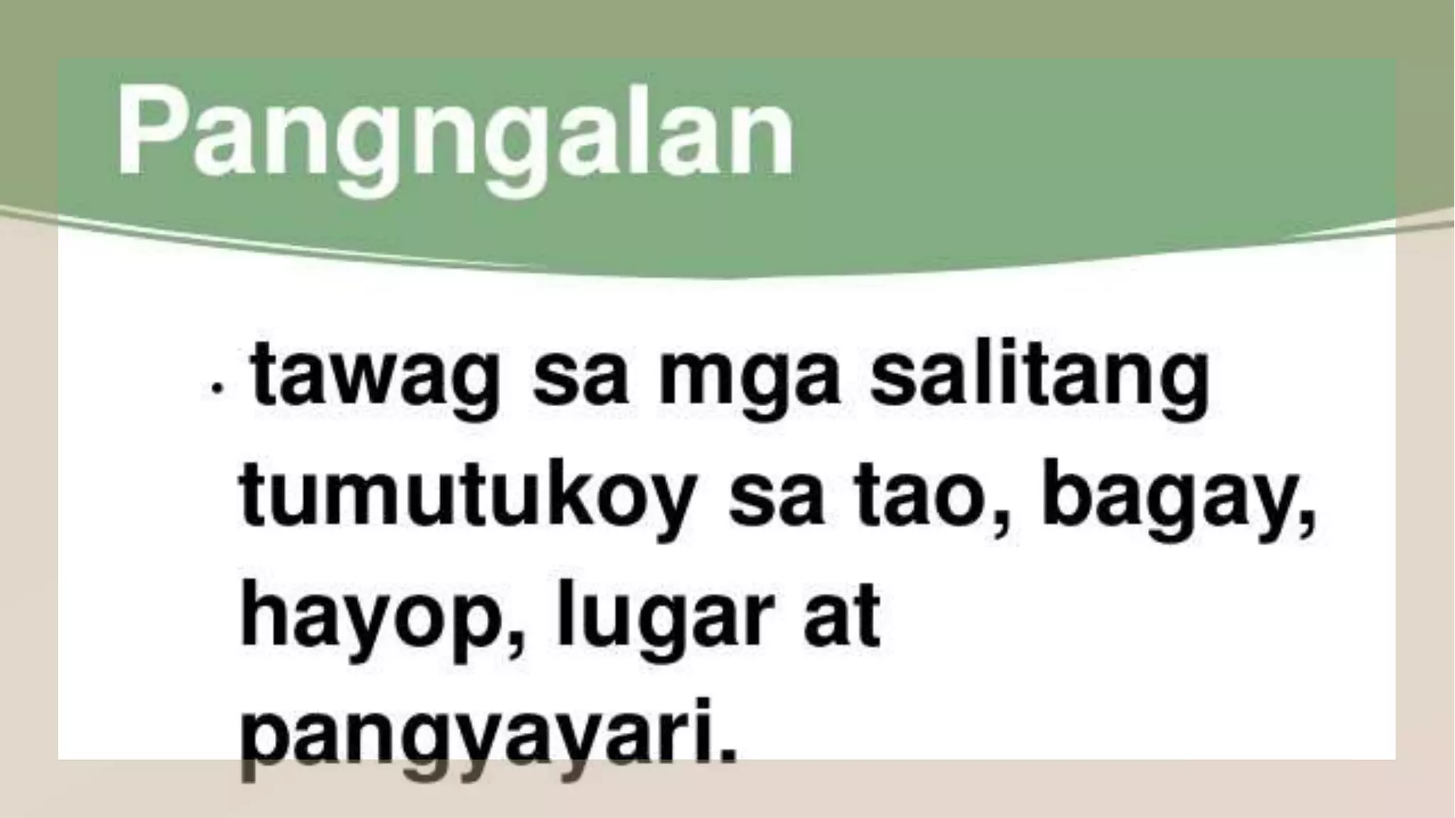 Uri ng Pangngalan | PPT