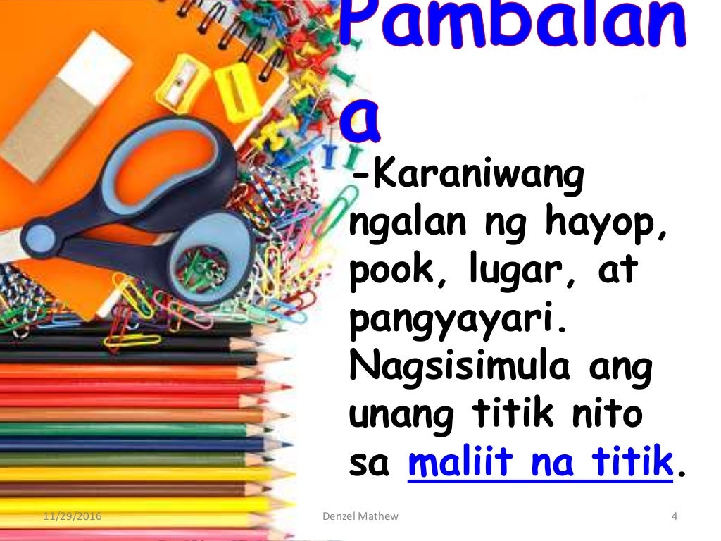 Uri ng pangngalan ayon sa katangian Uri ng pangngalan ayon sa katangian
