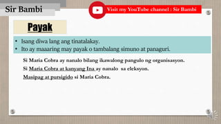Uri ng Pangungusap Ayon sa Kayarian o Pagkabuo || payak || tambalan ...