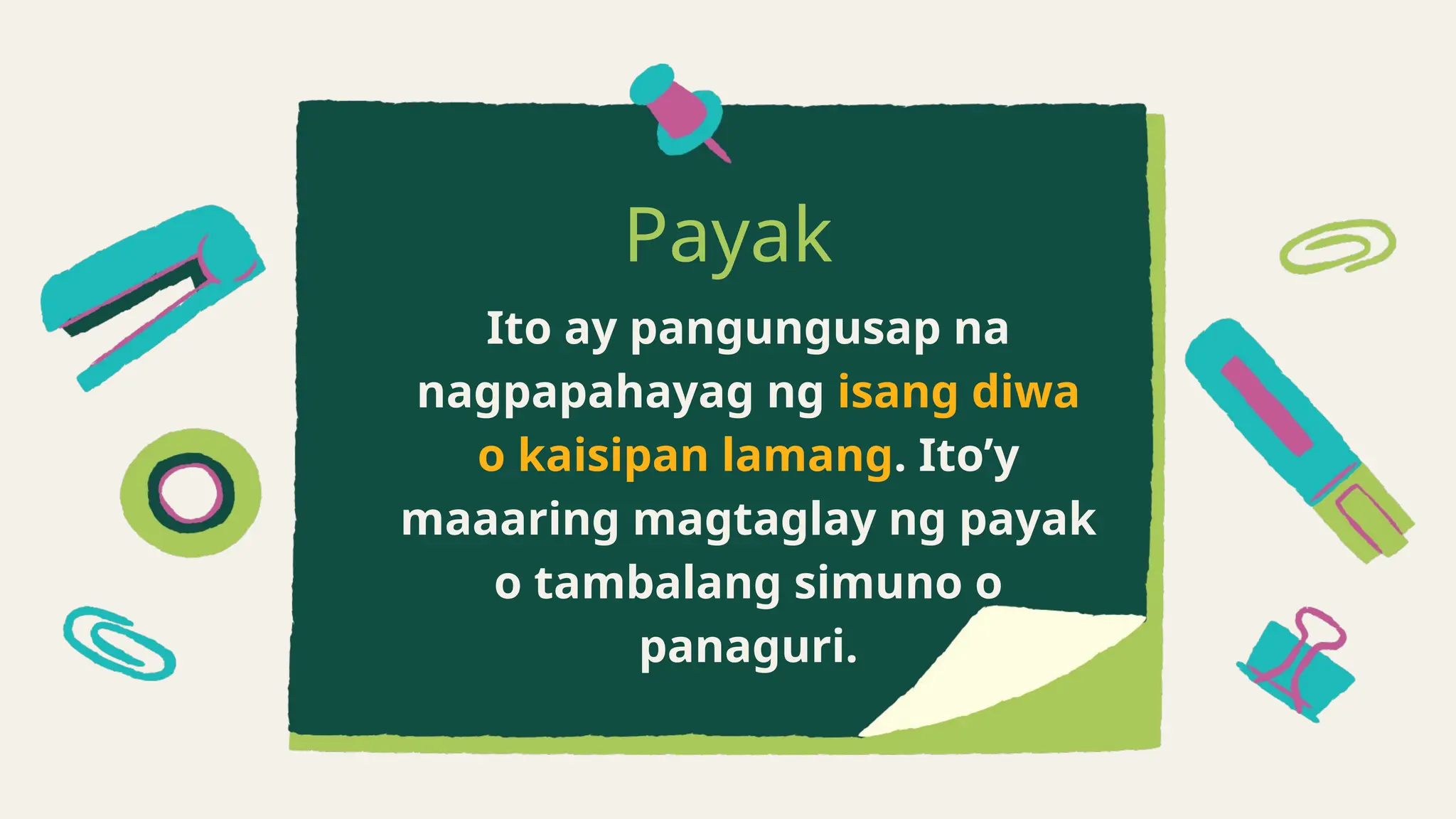 Uri ng Pangungusap Ayon sa Kayarian (Payak at Tambalang Pangungusap).pptx