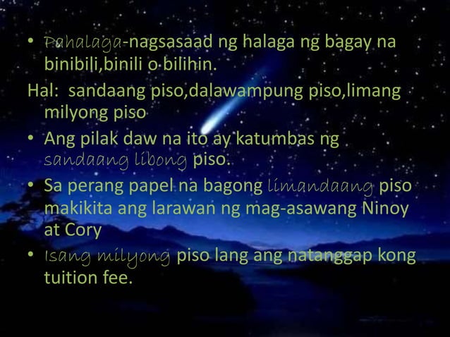 Uri ng pang uring pamilang | PPTX