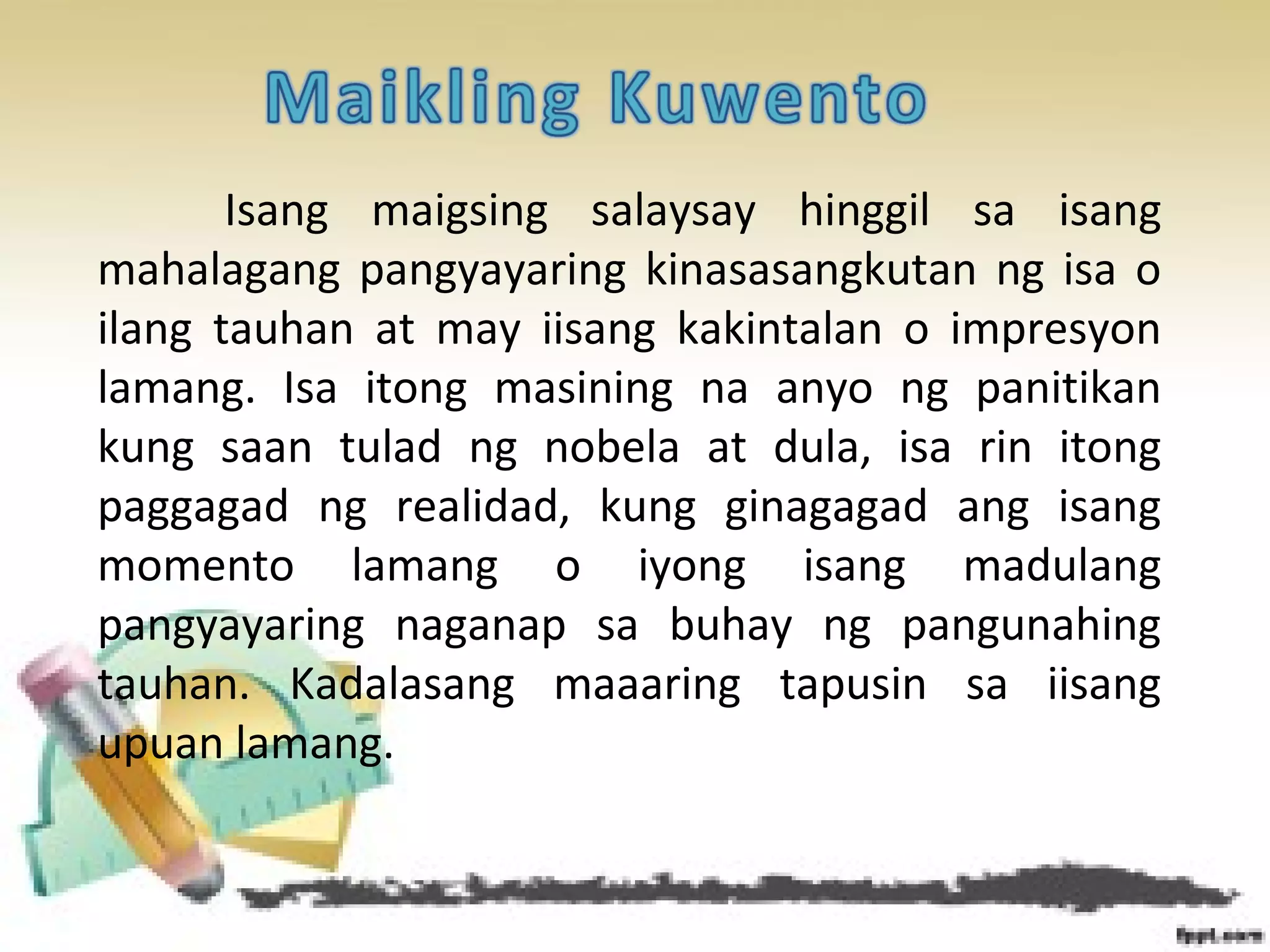 Uri ng panitikan | PPT