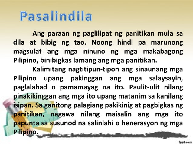 Uri ng panitikan | PPT