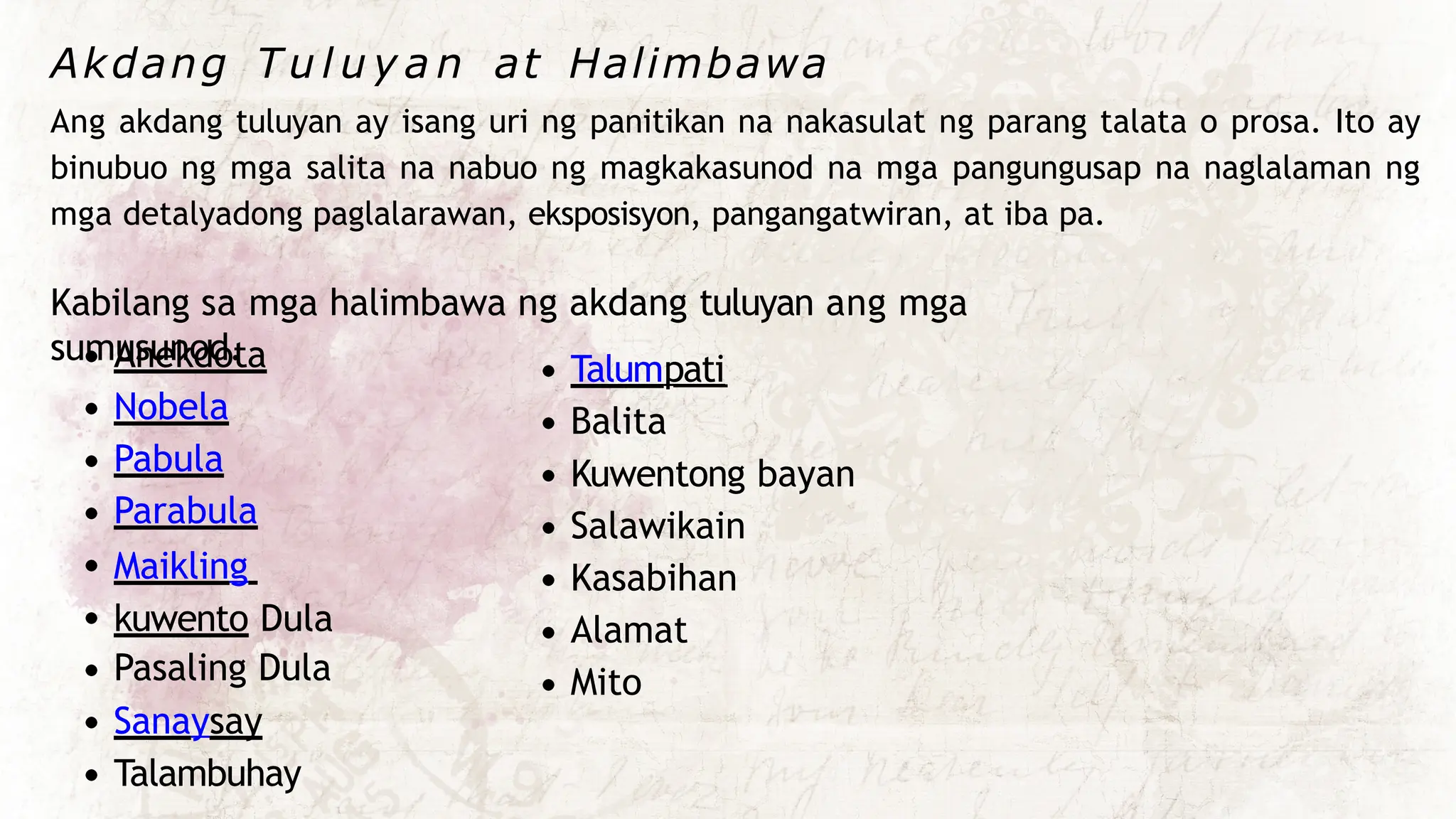 Uri ng Panitikan (2).pptx panitikan sa filipino | PPTX