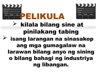 Pitong Uri ng pelikula.pptx katangian ng Pelikula | PPTX