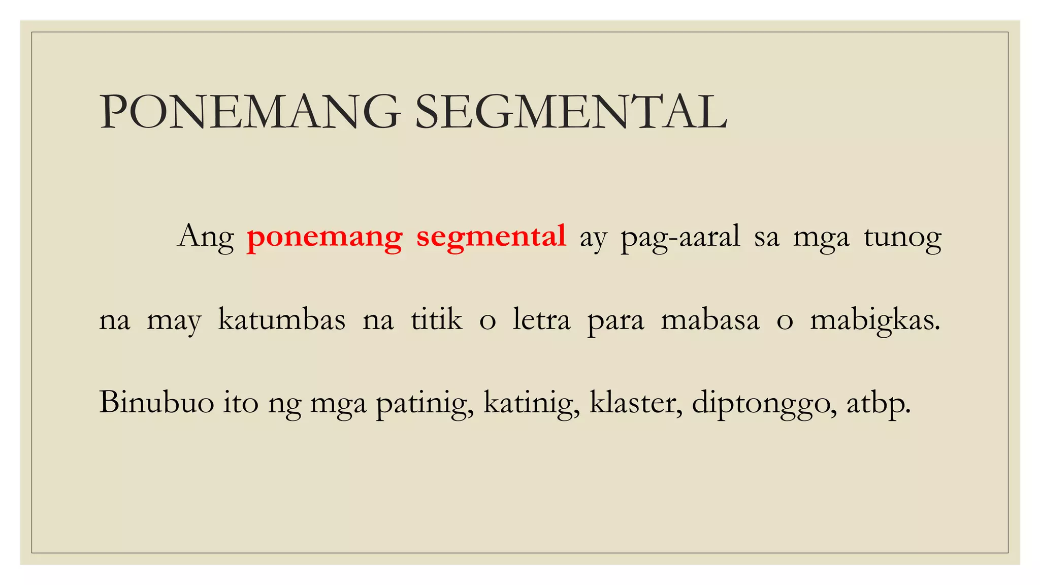 URI NG PONEMA | PPTX