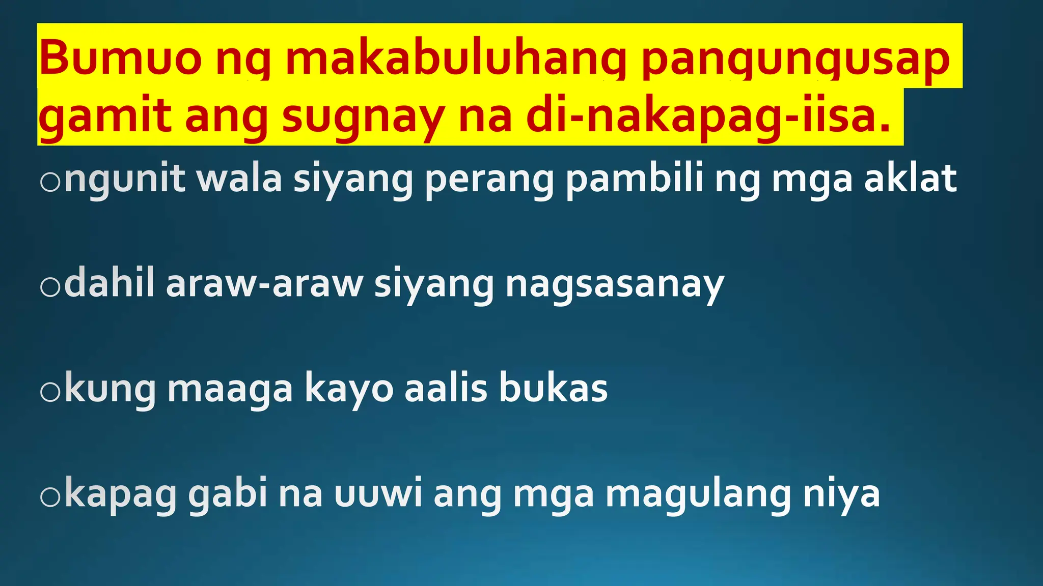 Uri ng Sugnay kahulugan halimbawa at uri nito | PPTX