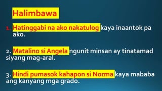 Uri ng Sugnay kahulugan halimbawa at uri nito | PPTX