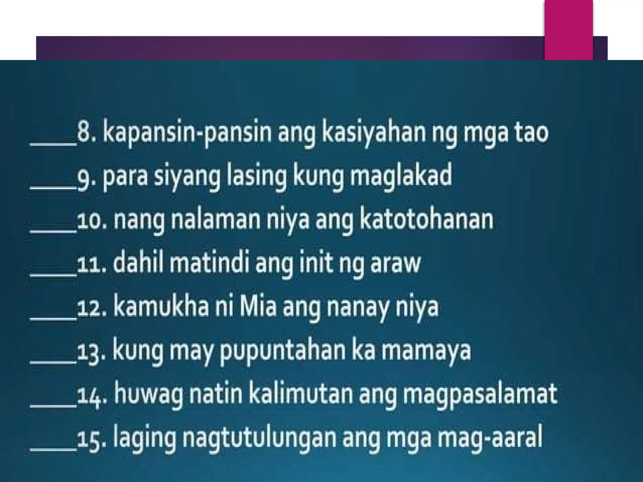 Uri ng Sugnay - sugnay na mkapag-iisa at sugnay na di makapag-iisa | PPTX
