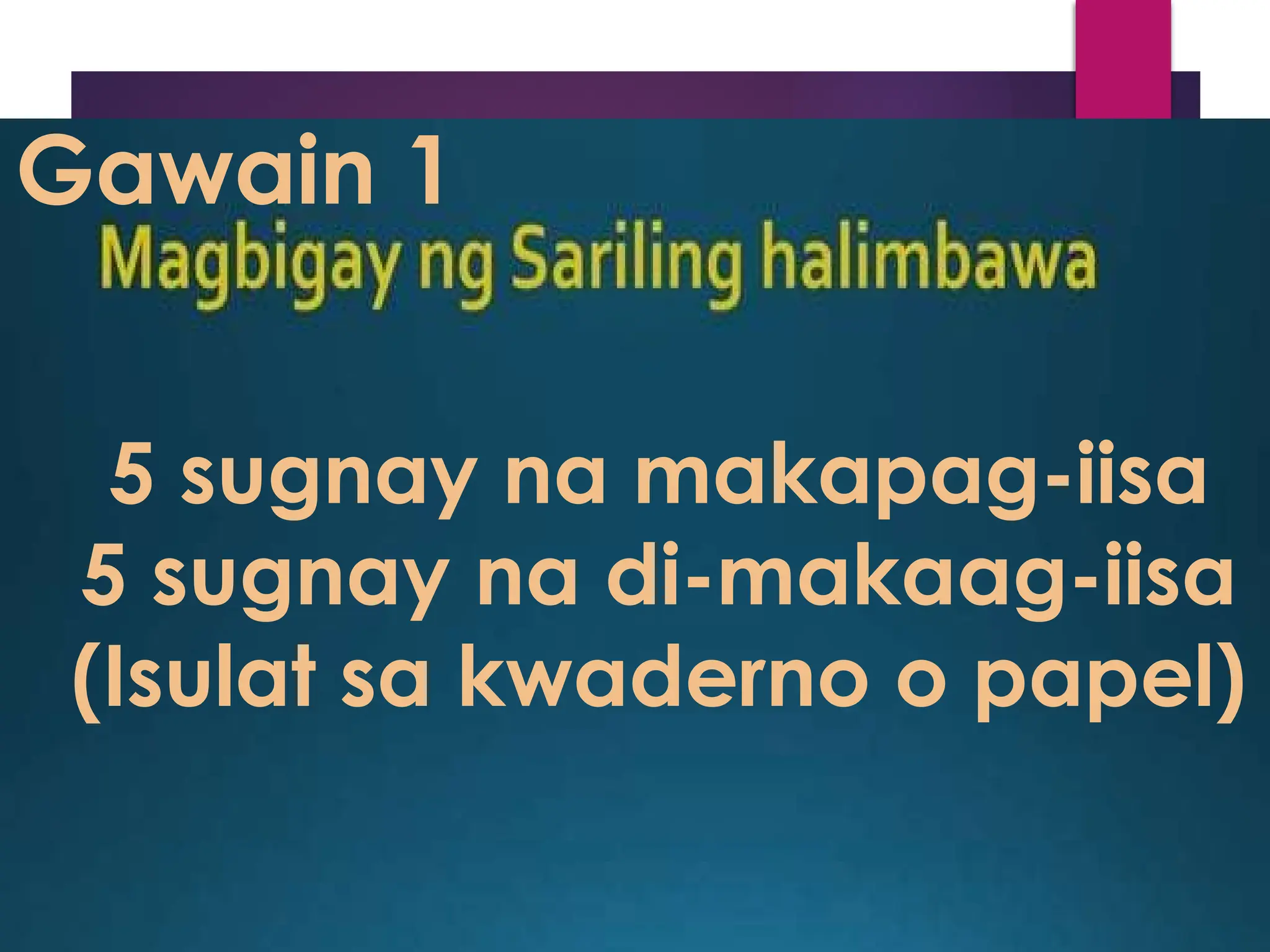 Uri ng Sugnay - sugnay na mkapag-iisa at sugnay na di makapag-iisa | PPTX