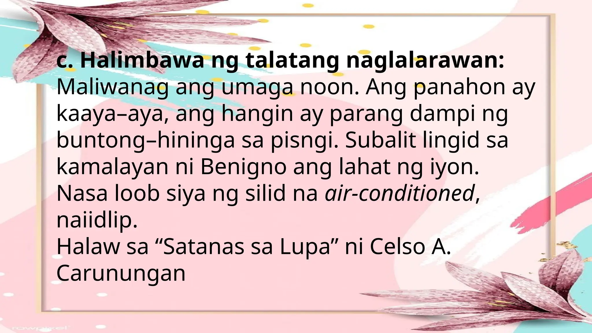 Uri ng Talata Power point Filipino Baitang 8 | PPTX