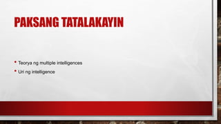 Uri ng talino | PPTX