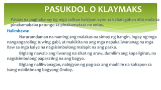 Mga Uri ng Tayutay. Mga Uri ng Tayutay.. | PPTX