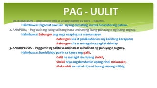 Mga Uri ng Tayutay. Mga Uri ng Tayutay.. | PPTX