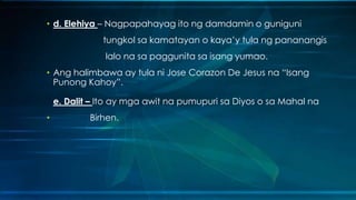 Uri ng tula o tulang tagalog | PPTX