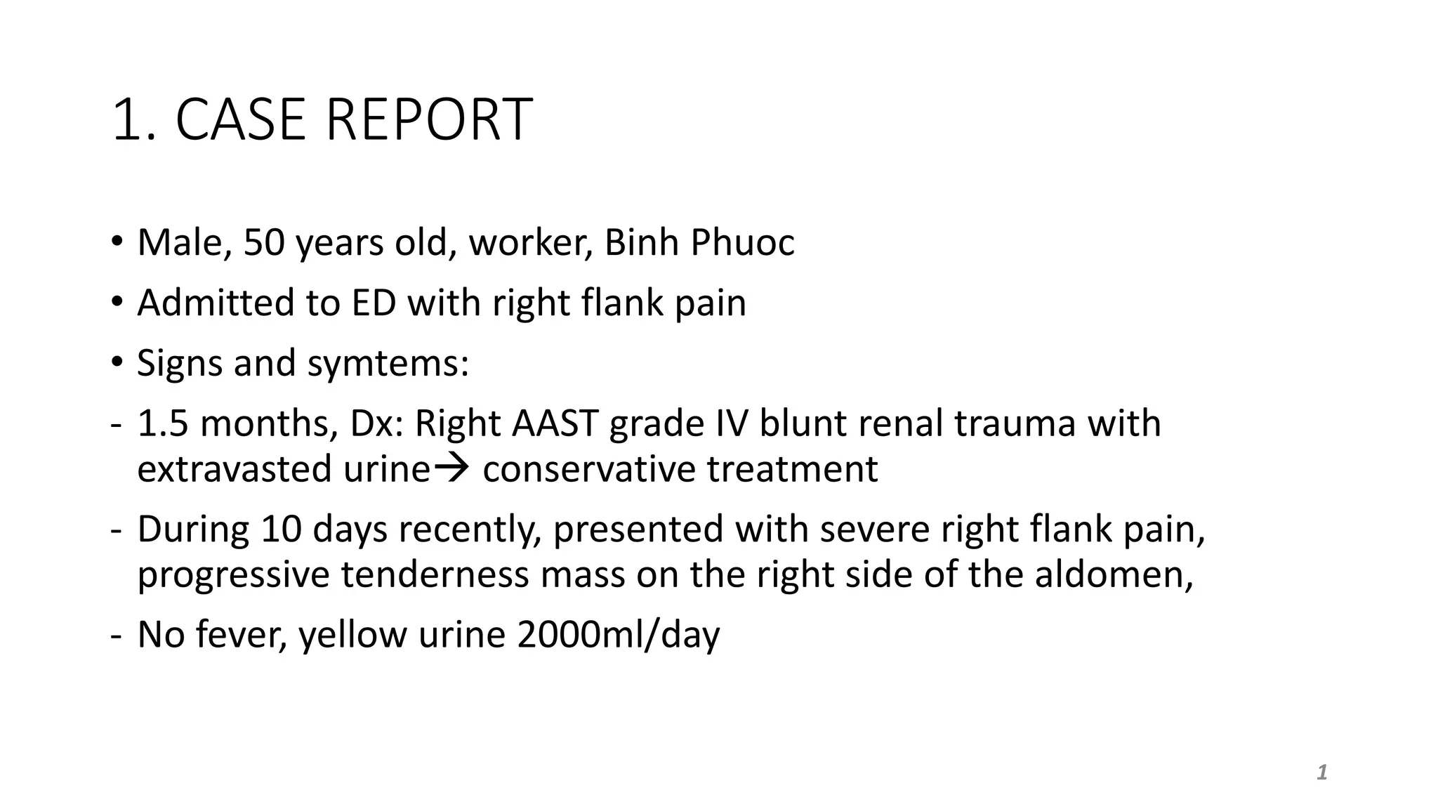 Urinoma after renal trauma (1).pptx