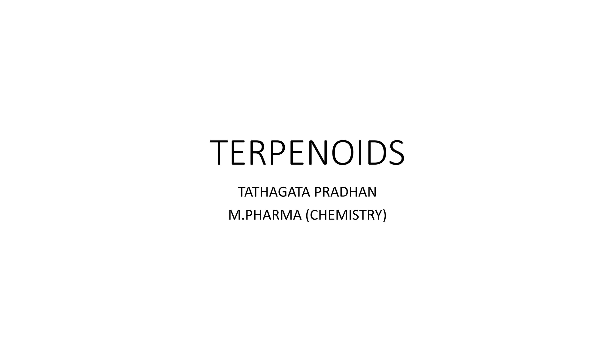 Terpenoids | PPTX