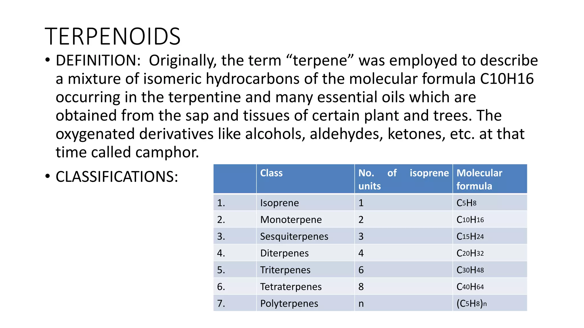 Terpenoids | PPTX