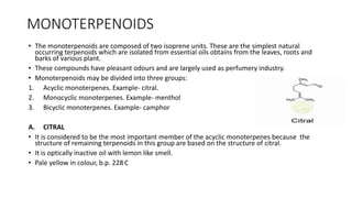Terpenoids | PPTX