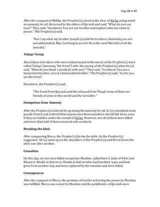 Assignment: Biography of the Prophet (SAAS) | DOCX