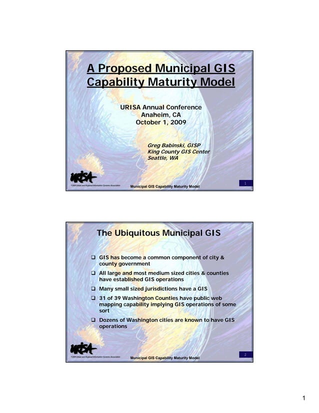 GIS Capability Maturity Model | PDF