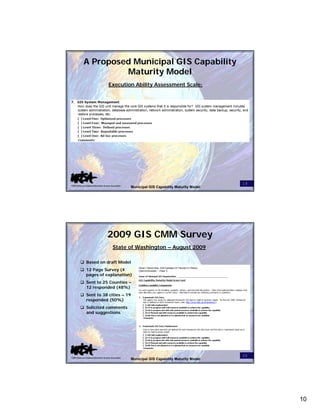 GIS Capability Maturity Model | PDF