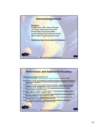 GIS Capability Maturity Model | PDF