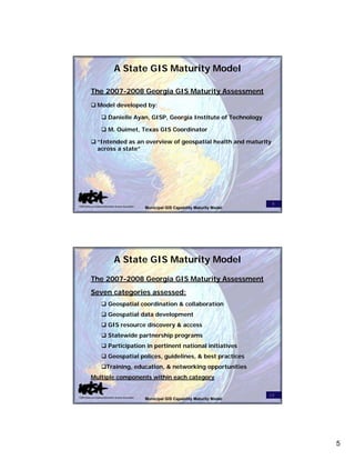 GIS Capability Maturity Model | PDF
