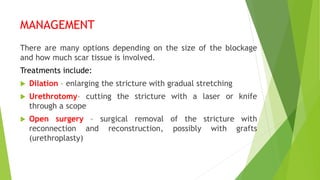 Urethral stricture | PPTX