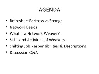 Network Weaving: URJ Social Media Boot Camp | PPT